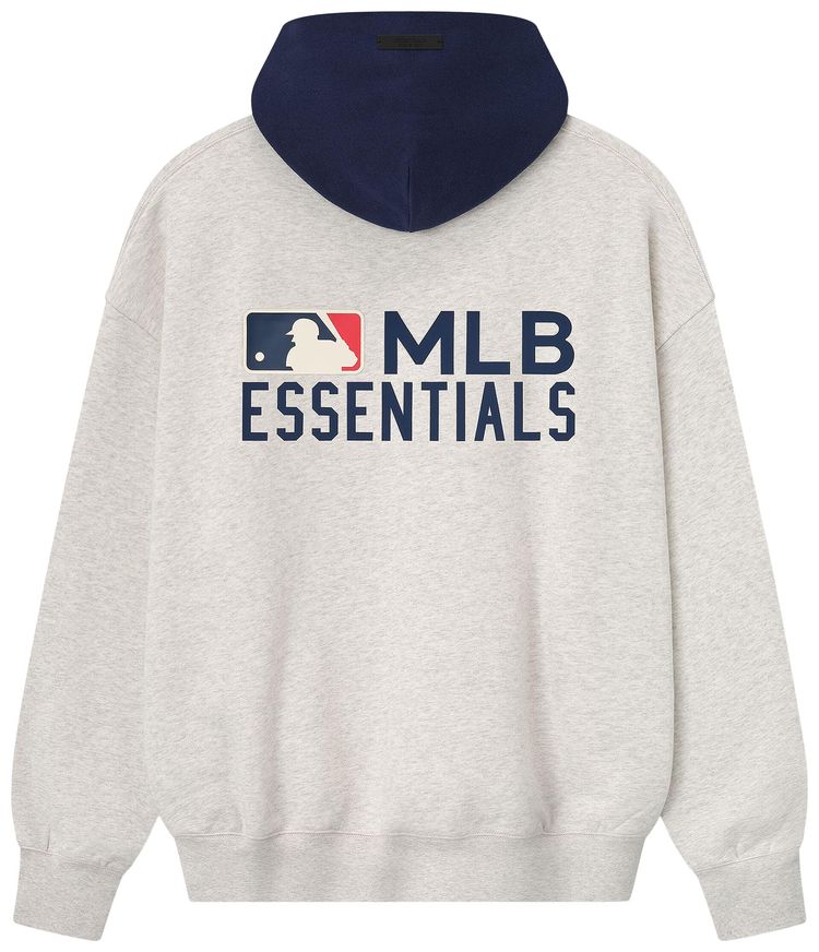 Buy Fear of God Essentials MLB Sport Hoodie 'Oatmeal Heather/Midnight ...