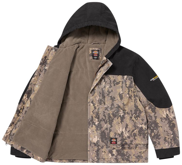 Buy Supreme x Dickies Cordura Hooded Work Jacket 'Digi Camo' - FW25J43 ...