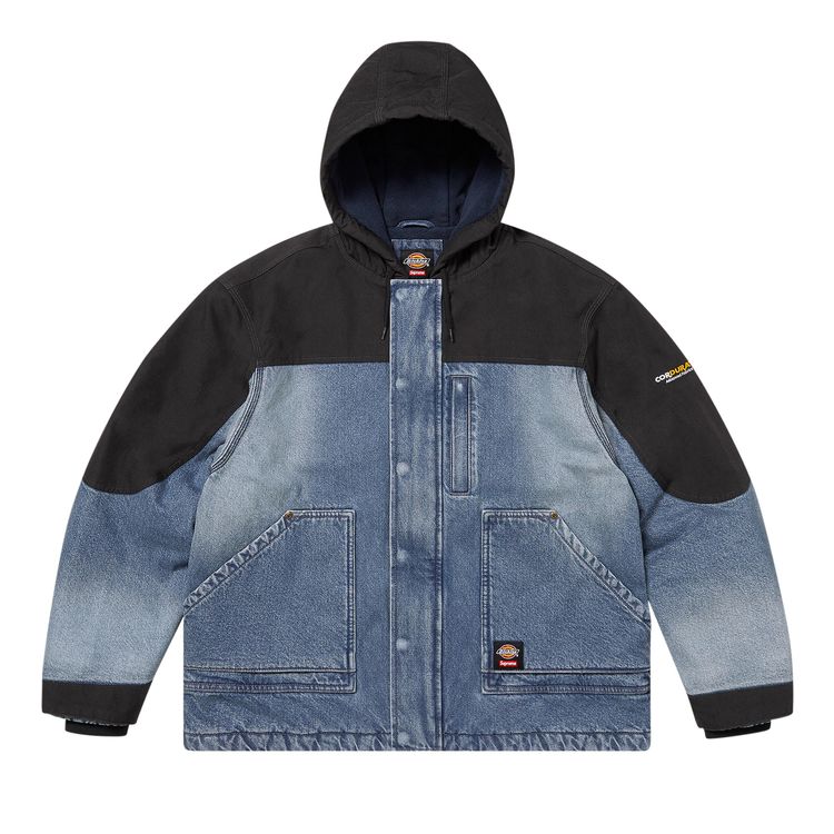 Buy Supreme x Dickies Cordura Hooded Work Jacket 'Denim' - FW25J43 ...