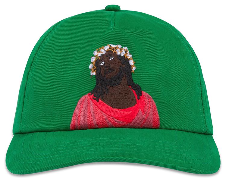Buy Denim Tears Black Jesus Cap 'Green' - SS25ATR0401857 | GOAT