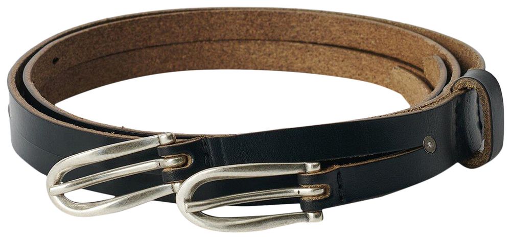Buy Our Legacy Twin Tongue Belt 'Black' - A2258TBC BLAC | GOAT AU