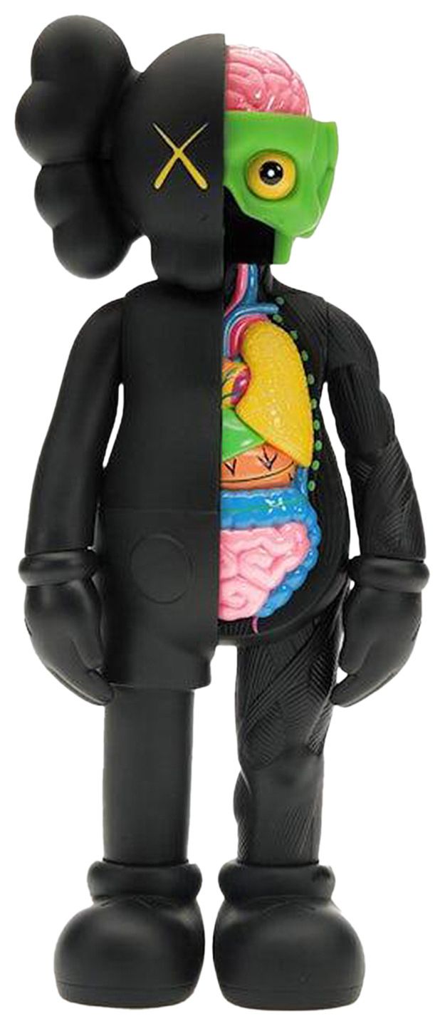 Buy KAWS Companion Flayed Open Edition Vinyl Figure 'Black' - 03929 ...