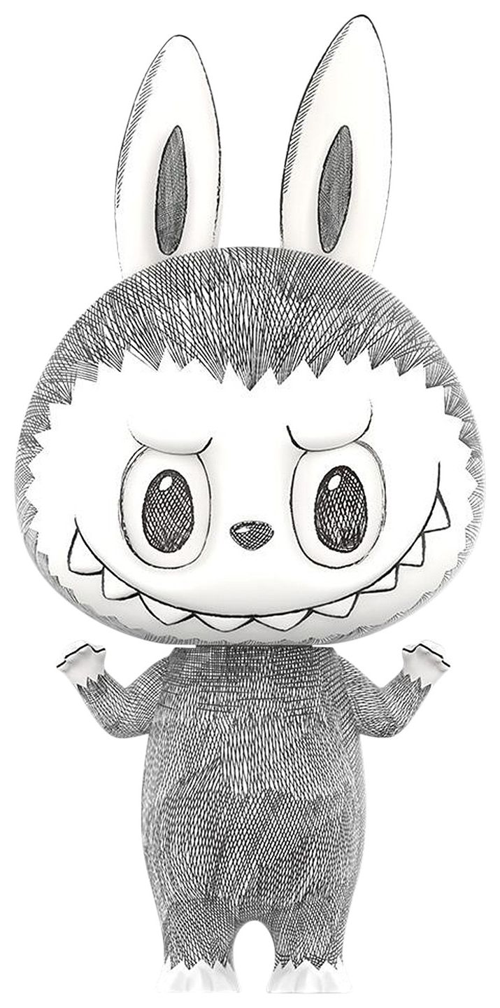 Buy Pop Mart MEGA LABUBU 1000% Sketch 'Black/White' - 12448 ...
