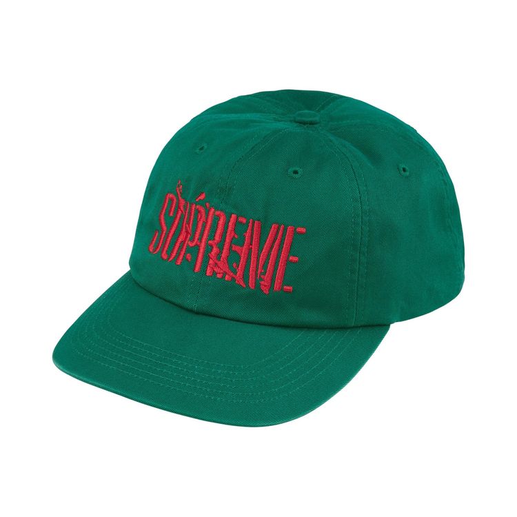 Buy Supreme Splatter 6-Panel 'Dark Green' - FW25H120 DARK GREEN | GOAT
