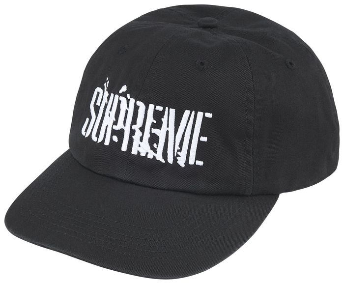 Buy Supreme Splatter 6-Panel 'Black' - FW25H120 BLACK | GOAT