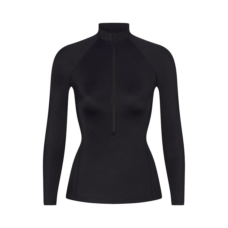 Buy NikeSKIMS Shine Long Sleeve Half Zip 'Obsidian' - TP ZUP 7350W OBD ...