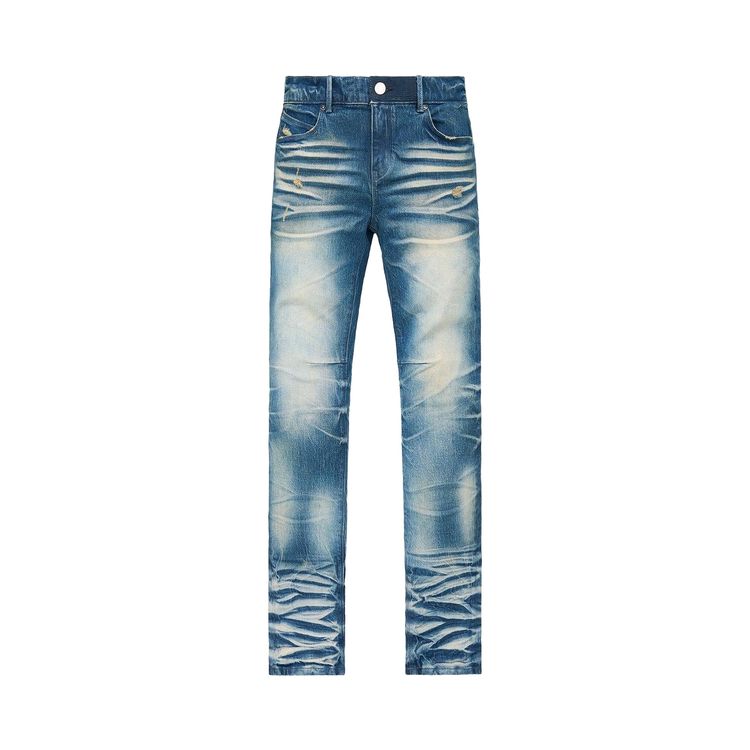 Buy RtA Clayton Stacked Jeans 'Medium Blue' - MLFQD1067 B1182STMDB | GOAT