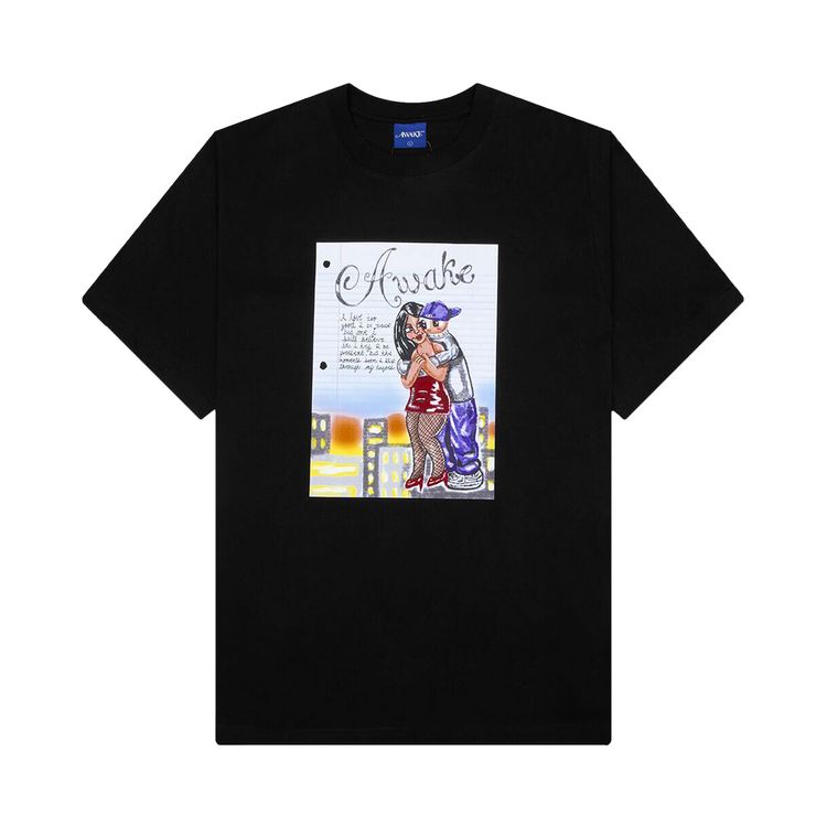 Buy Awake NY Hug Tee 'Black' - AWK FW25 TS003 BLAC | GOAT
