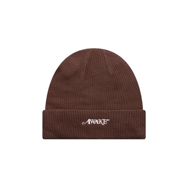 Buy Awake NY Loose Gauge Knit Beanie 'Brown' - AWK FW25 HT002 BROW | GOAT