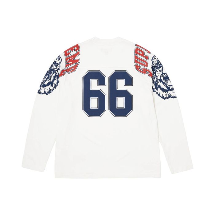 Buy Supreme Mascot Long-Sleeve Football Top 'White' - FW25KN25 WHITE | GOAT