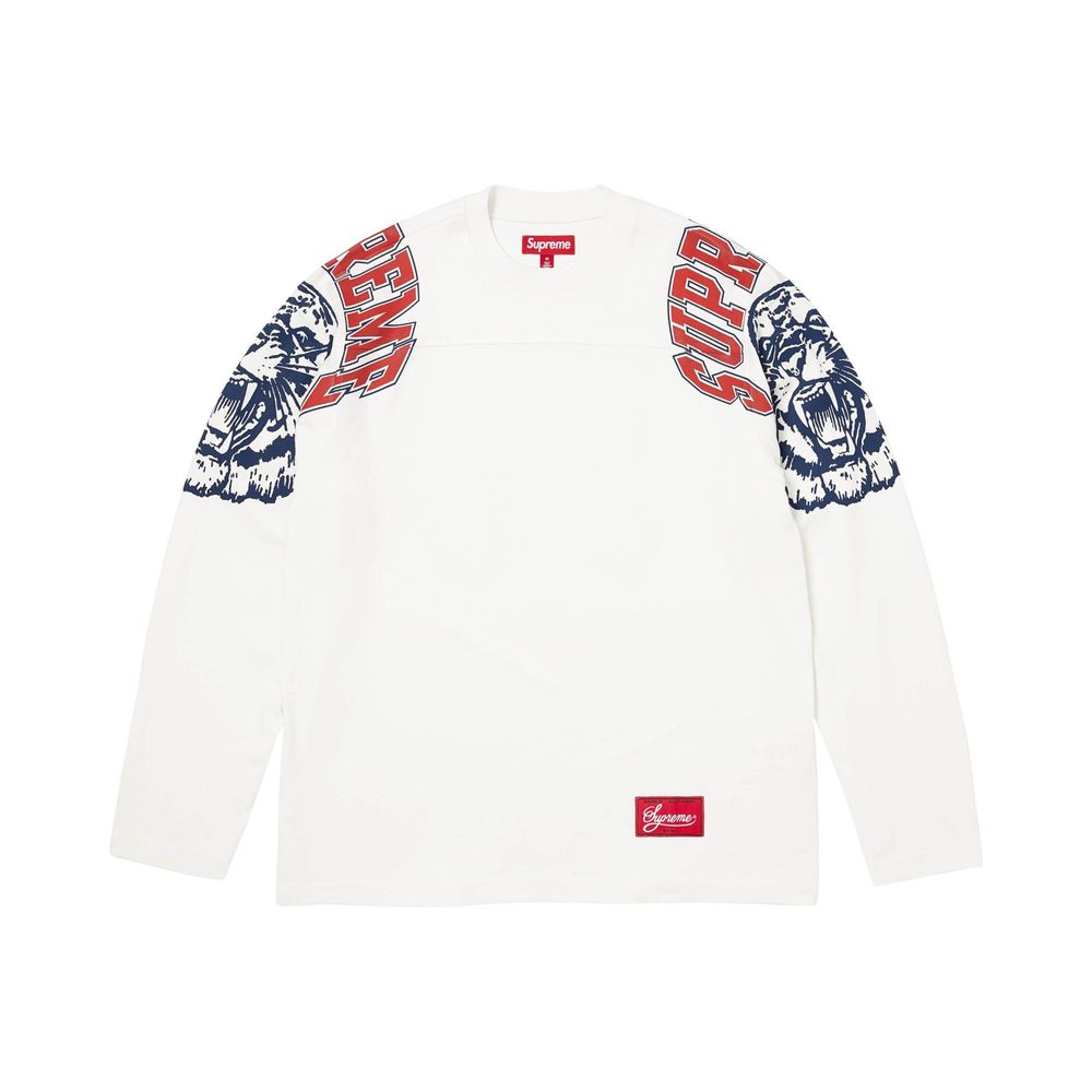 Buy Supreme Mascot Long-Sleeve Football Top 'White' - FW25KN25 WHITE | GOAT