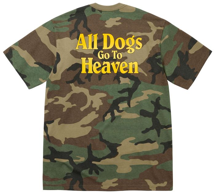 Buy Supreme All Dogs Go To Heaven Tee 'Woodland Camo' - FW25T42 ...