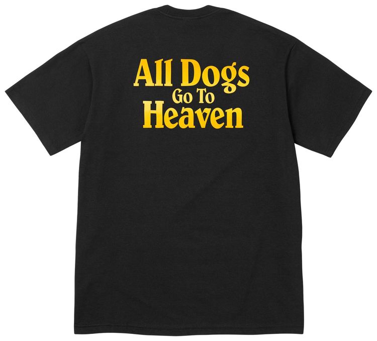 Buy Supreme All Dogs Go To Heaven Tee 'Black' - FW25T42 BLACK | GOAT