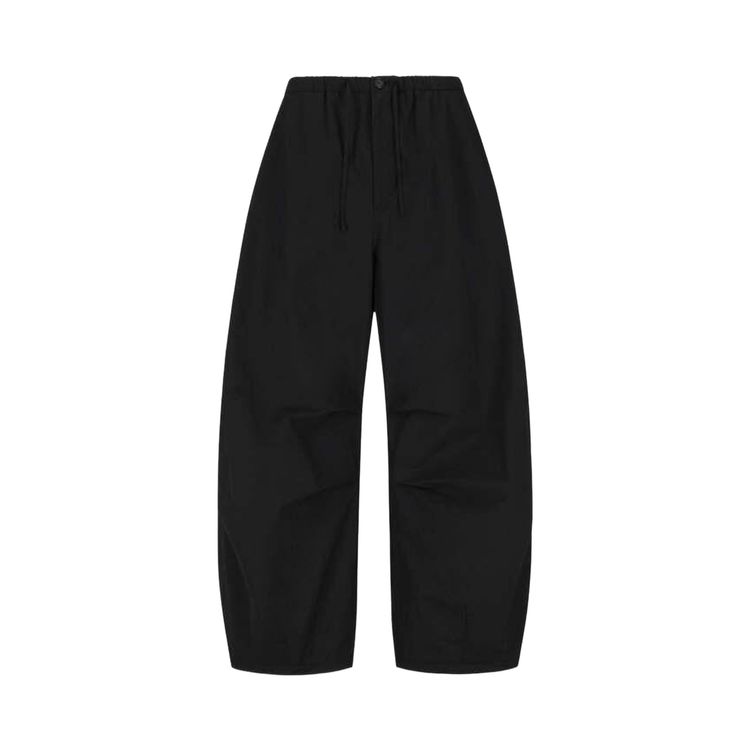 Buy Amomento Drawstring Wide Fatigue Pants 'Black' - AM25FWM03PT BLAC ...