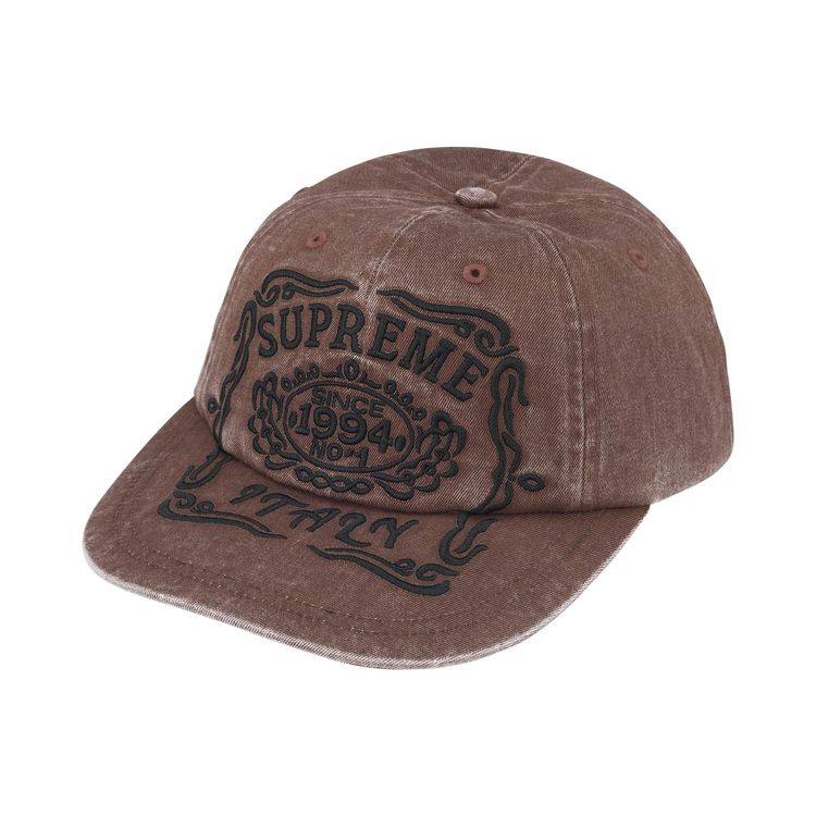 Buy Supreme Italy 6-Panel 'Brown' - FW25H42 BROWN | GOAT