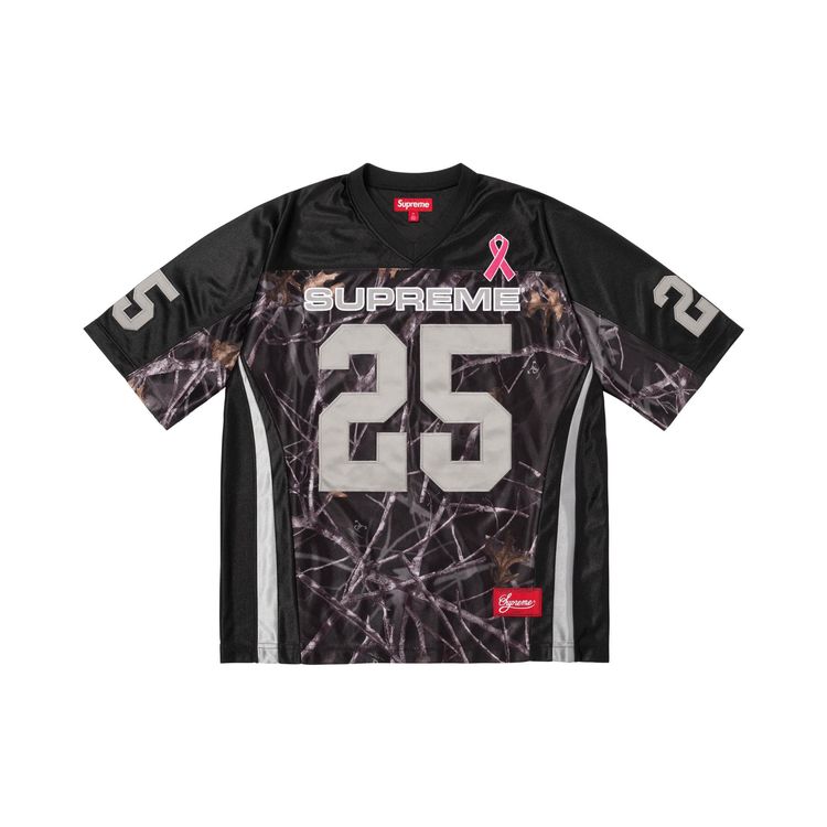 Buy Supreme Breast Cancer Awareness Football Jersey 'Black' - FW25KN26 ...