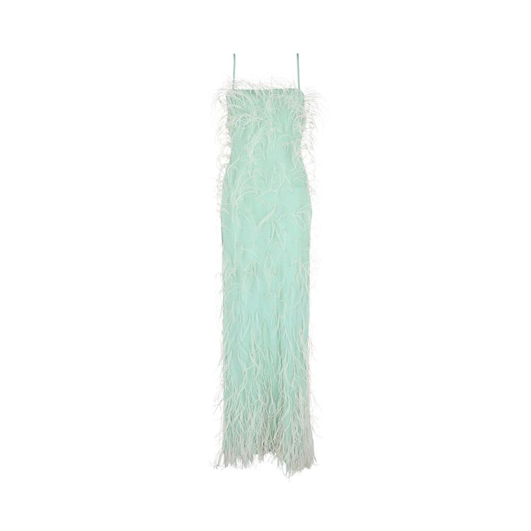Buy Givenchy Embroidered Feather Column Gown 'Green Mint' - BW21PHG1F8 ...