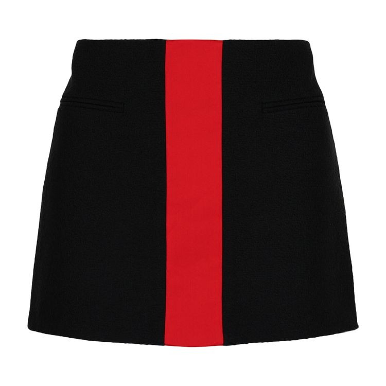 Buy Ferragamo Contrasting Panel Mini Skirt 'Black' - 13C553 765643 BLAC ...