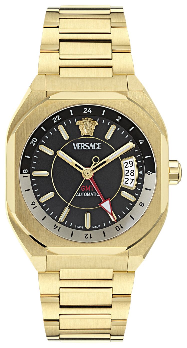 Buy Versace V Contempo GMT Automatic Watch 'Gold' - VE0I00425 | GOAT