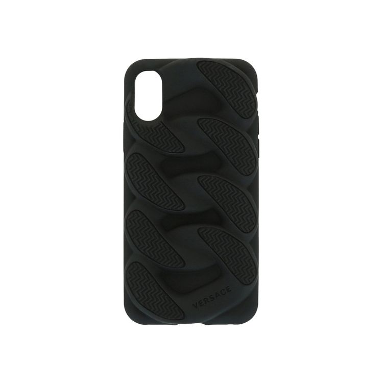 Buy Versace Silicone Chain Reaction iPhone X Case 'Black' - DPY7331C ...