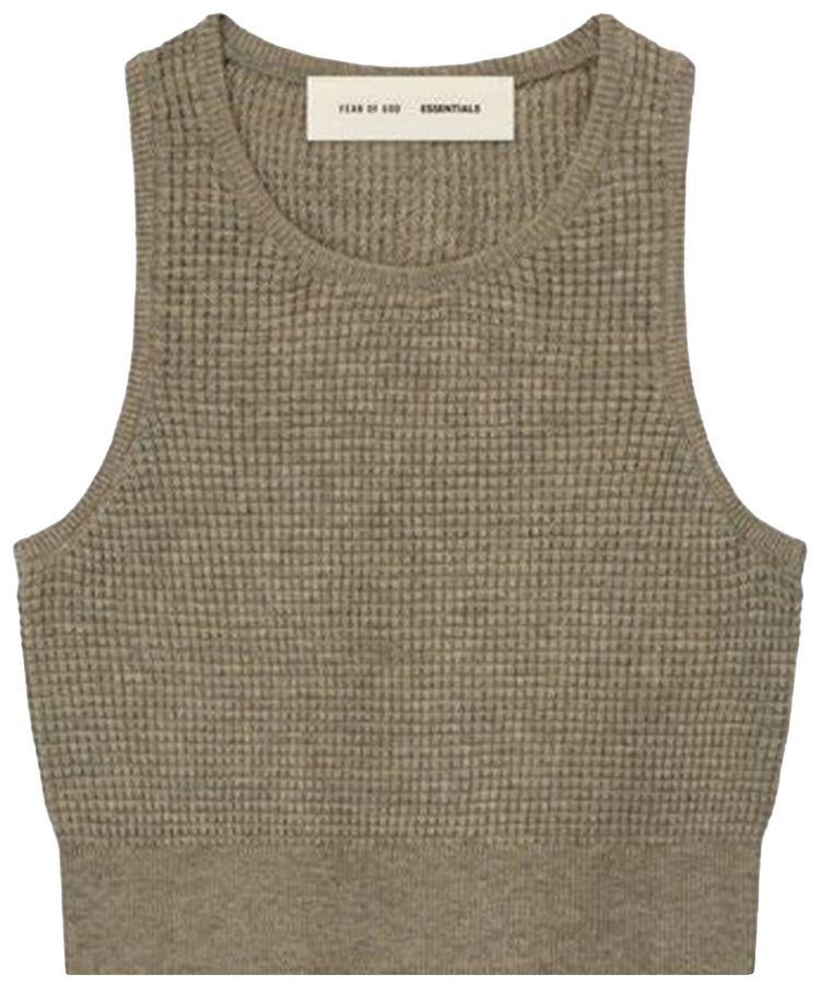 Buy Fear of God Essentials Waffle Sport Tank 'Homestead Heather ...