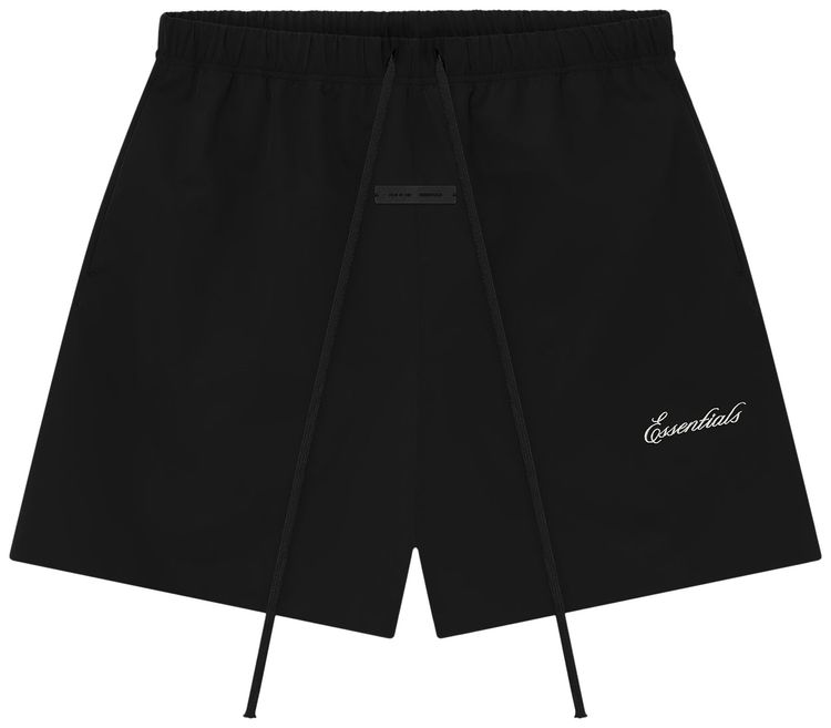 Buy Fear of God Essentials Sporty Nylon Classic Short 'Jet Black ...