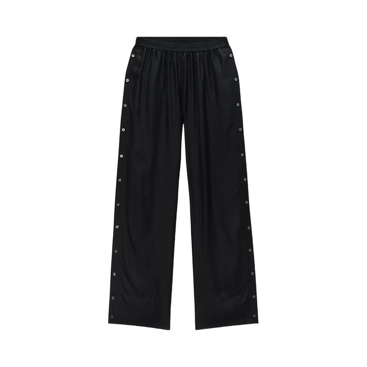 Buy Alexander Wang Mid Rise Side Placket Pants 'Black' - 1WC4254931 001 ...