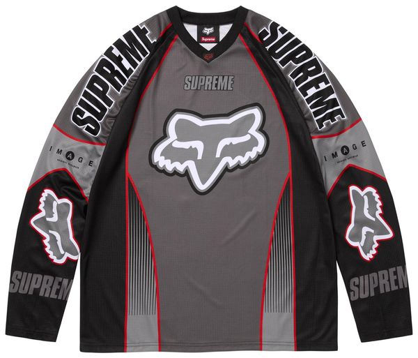 Buy Supreme x Fox Racing DMX Jersey 'Black' - FW25KN60 BLACK | GOAT