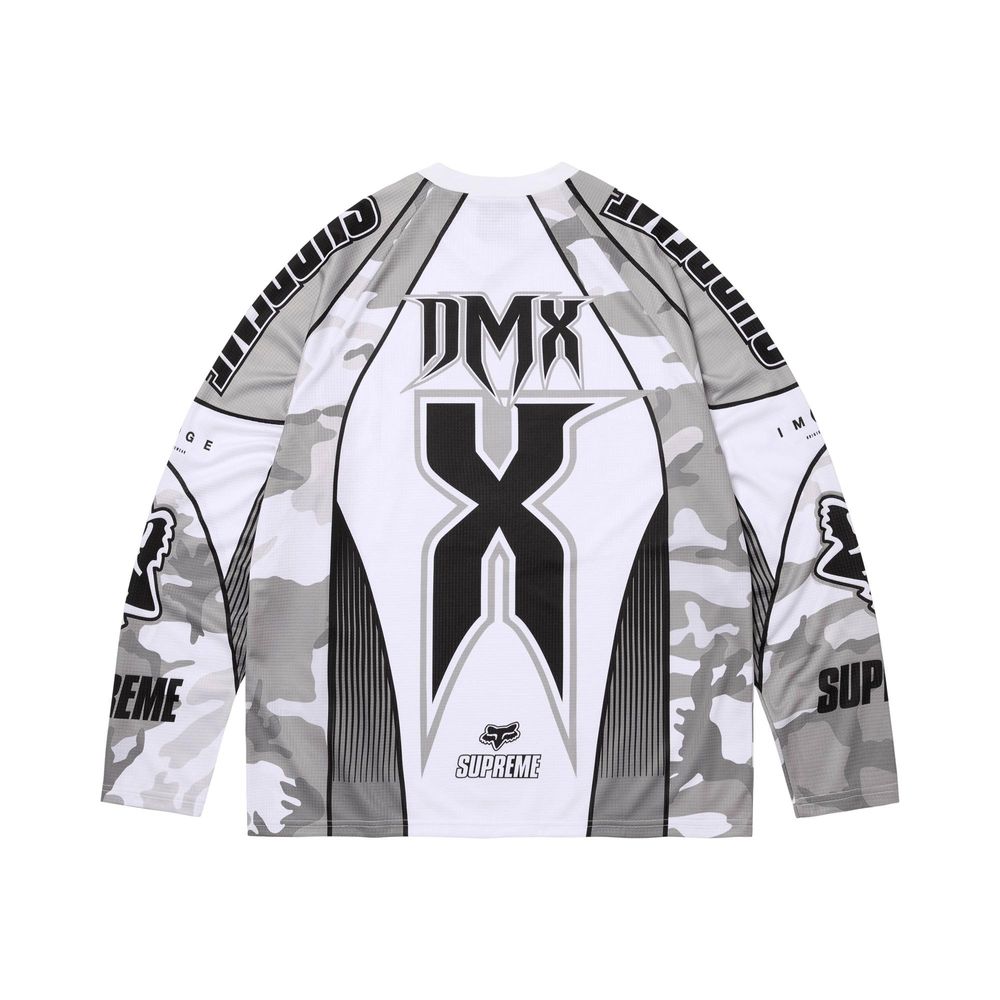 Buy Supreme x Fox Racing DMX Jersey 'Snow Camo' - FW25KN60 SNOW CAMO | GOAT