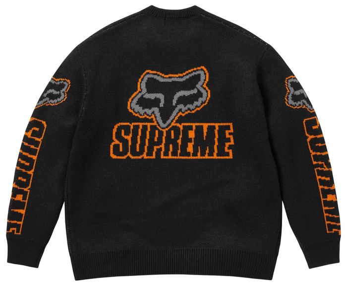 Buy Supreme x Fox Racing Sweater 'Black' - FW25SK36 BLACK | GOAT