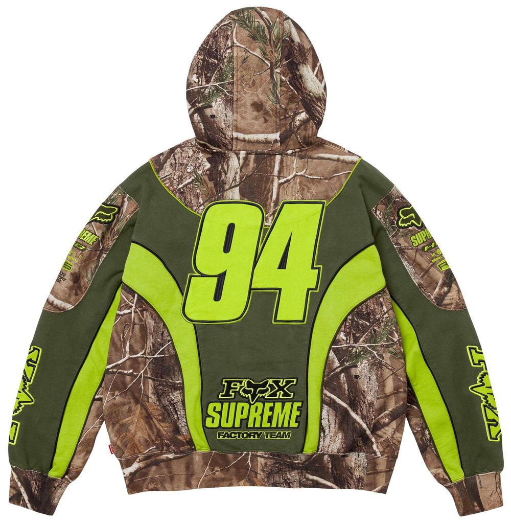 Buy Supreme x Fox Racing Zip Up Hooded Sweatshirt 'Realtree AP Camo ...