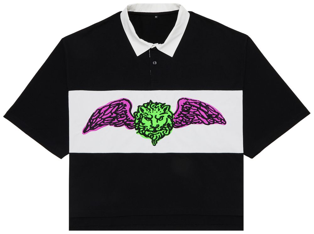 Buy GOAT Embroidered Winged Lion Rugby Black/White - 06915 10004GWLRPB ...