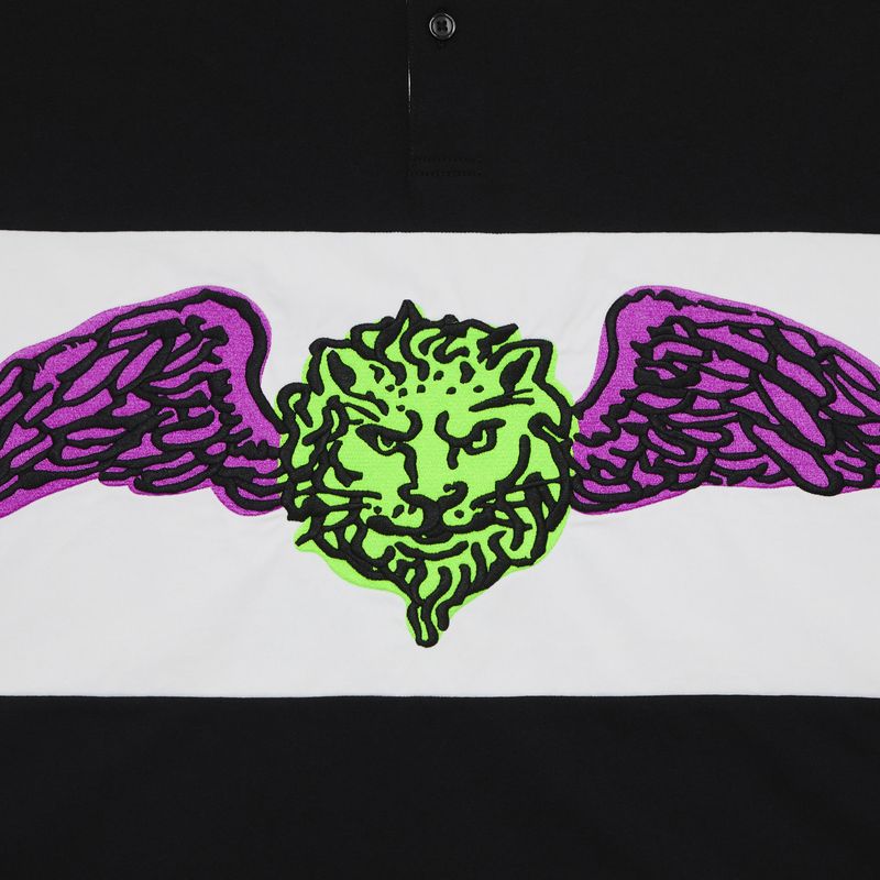 Buy GOAT Embroidered Winged Lion Rugby Black/White - 06915 10004GWLRPB ...