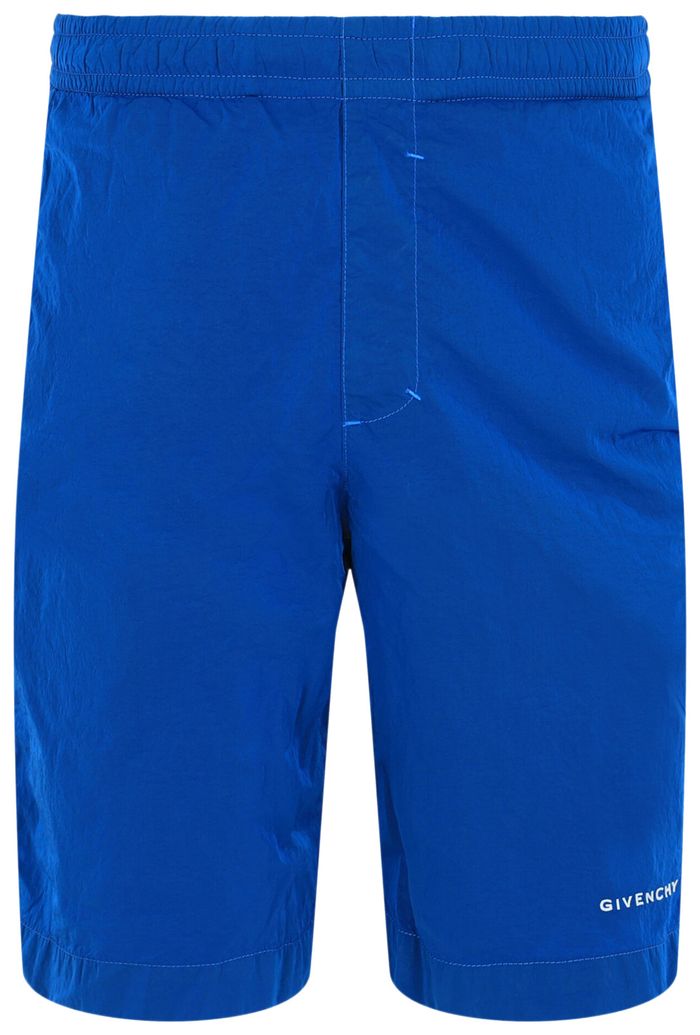 Buy Givenchy Logo Embroidered Swim Shorts 'Mineral Blue' - BMA011 14WS ...