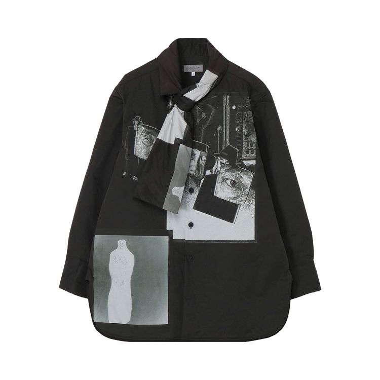 Buy Yohji Yamamoto Pour Homme Stole Detail Padded S Coat 'Black' - HL ...