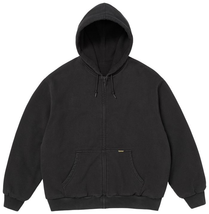 Buy Supreme Reversible Work Zip Up Hooded Sweatshirt 'Black' - FW25SW24 ...