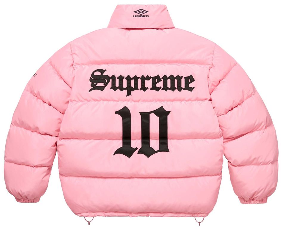 Buy Supreme x Umbro Down Puffer Jacket 'Pink' - FW25J88 PINK | GOAT UK