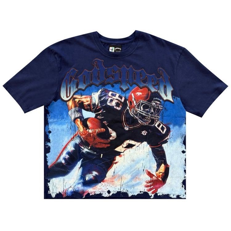 Buy Godspeed Endzone T-Shirt 'Navy Wash' - 11652 10004GETNW NAVY | GOAT