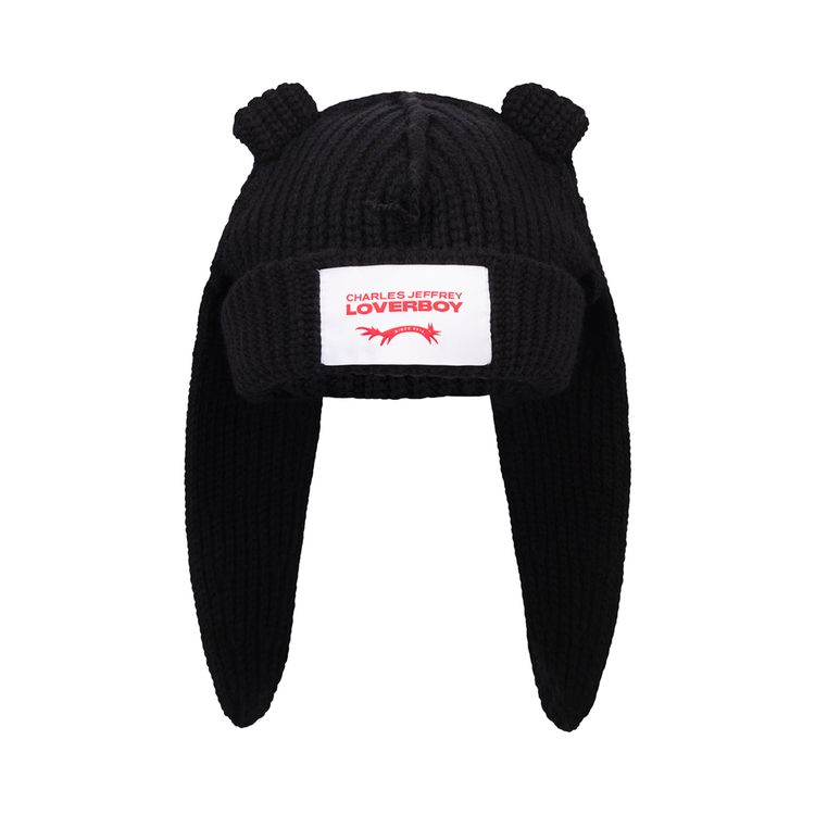 Buy Charles Jeffrey Loverboy Chunky Rabbit Beanie 'Black' - 52132602 | GOAT