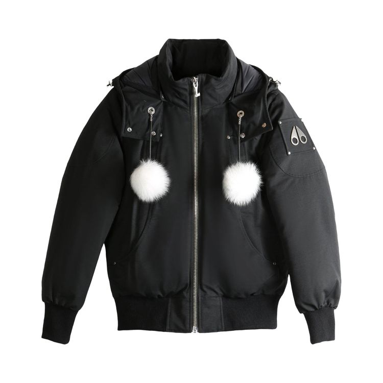 Buy Moose Knuckles Debbie Bomber 'Black' - M35LB002S 1001 | GOAT