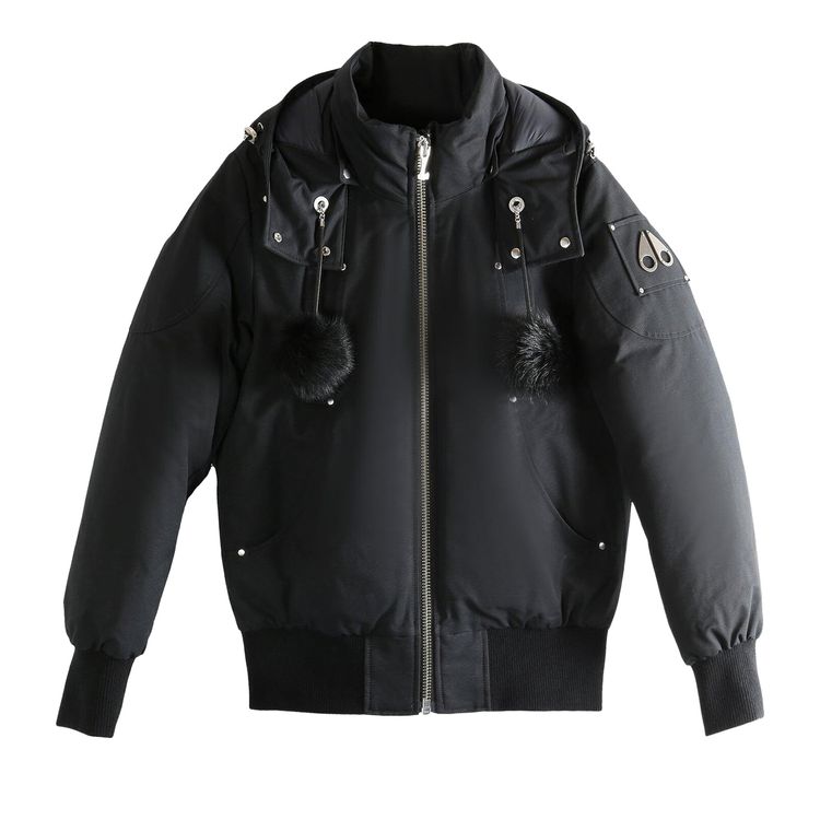 Buy Moose Knuckles Debbie Bomber 'Black' - M35LB002S 305 | GOAT AU