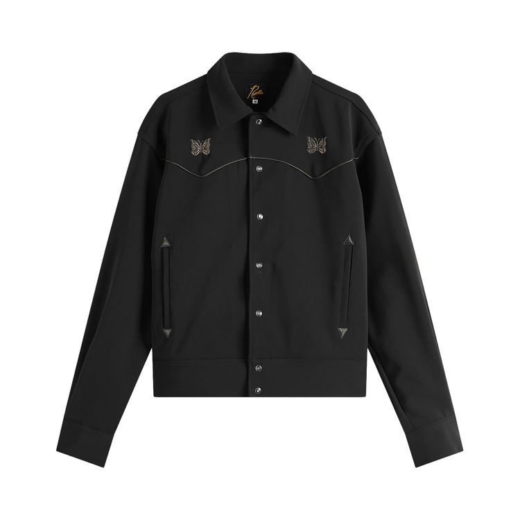 Buy Needles Piping Cowboy Jacket 'Black' - RW259 BLAC | GOAT