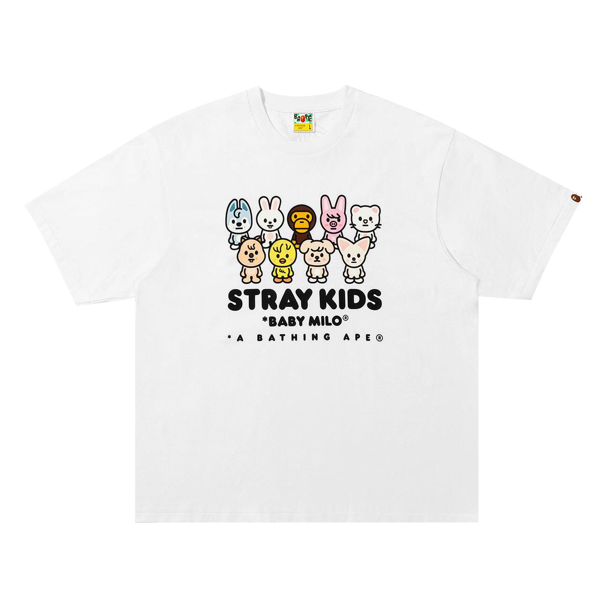Buy BAPE x Stray Kids Baby Milo with Skzoo Family Relaxed Fit Tee ...