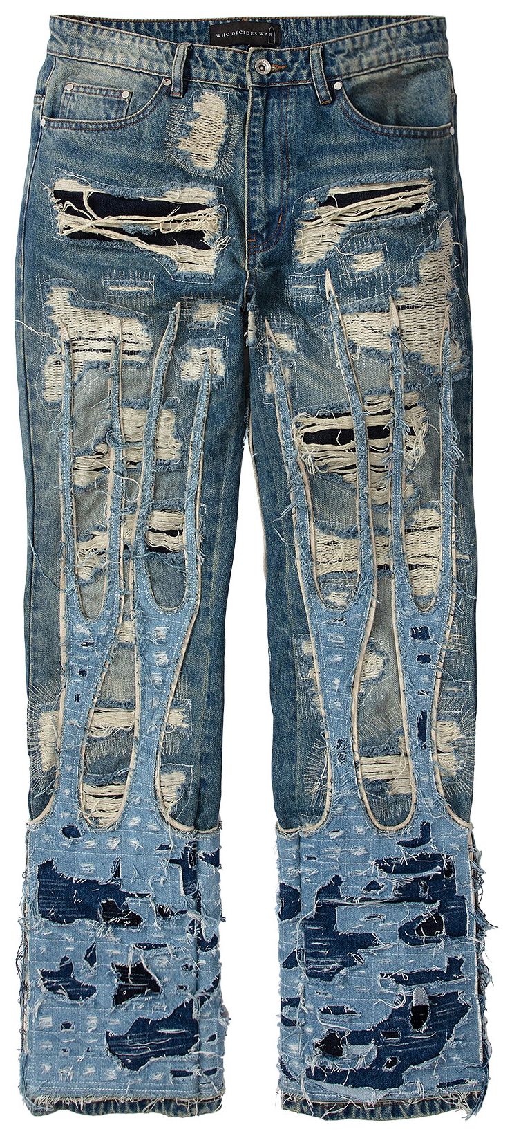 Buy Who Decides War Flame Boro Denim 'Denim' - 1120790009FW25 DENI | GOAT