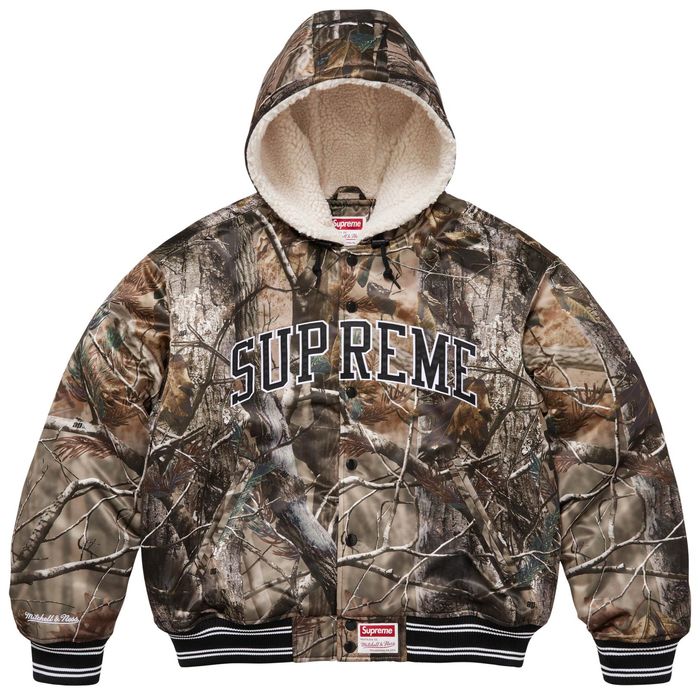 Buy Supreme x Mitchell & Ness Lined Hooded Satin Varsity Jacket ...