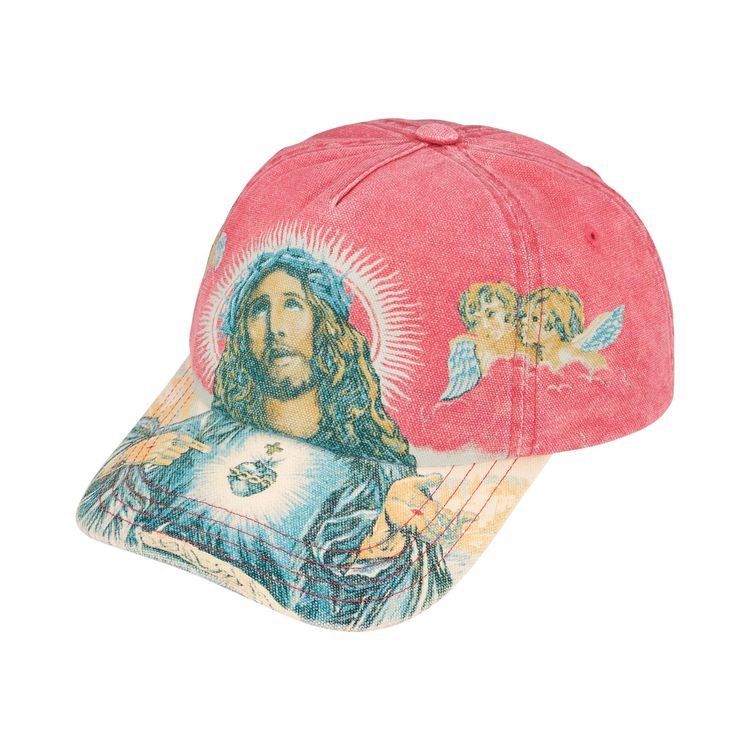 Buy Supreme Jesus 5-Panel 'Light Red' - FW25H54 LIGHT RED | GOAT MX