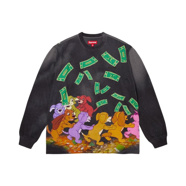 Buy Supreme All Dogs Go To Heaven Long-Sleeve Top 'Night' - FW25KN99 ...