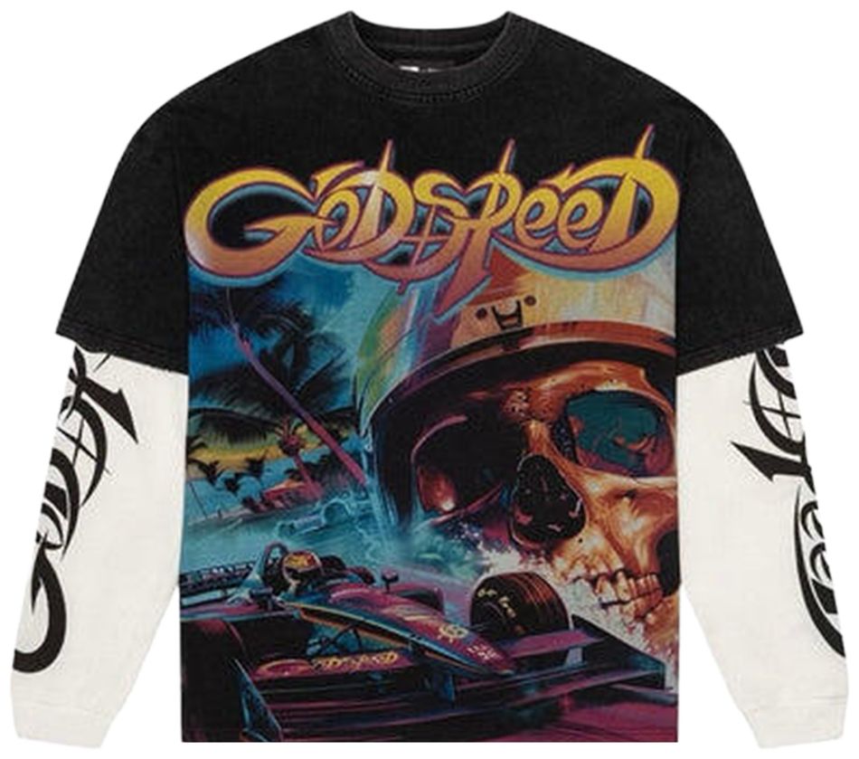 Buy Godspeed F1 Dreams Layered T-Shirt 'Black' - 11652 10004GFDLTB BLAC ...