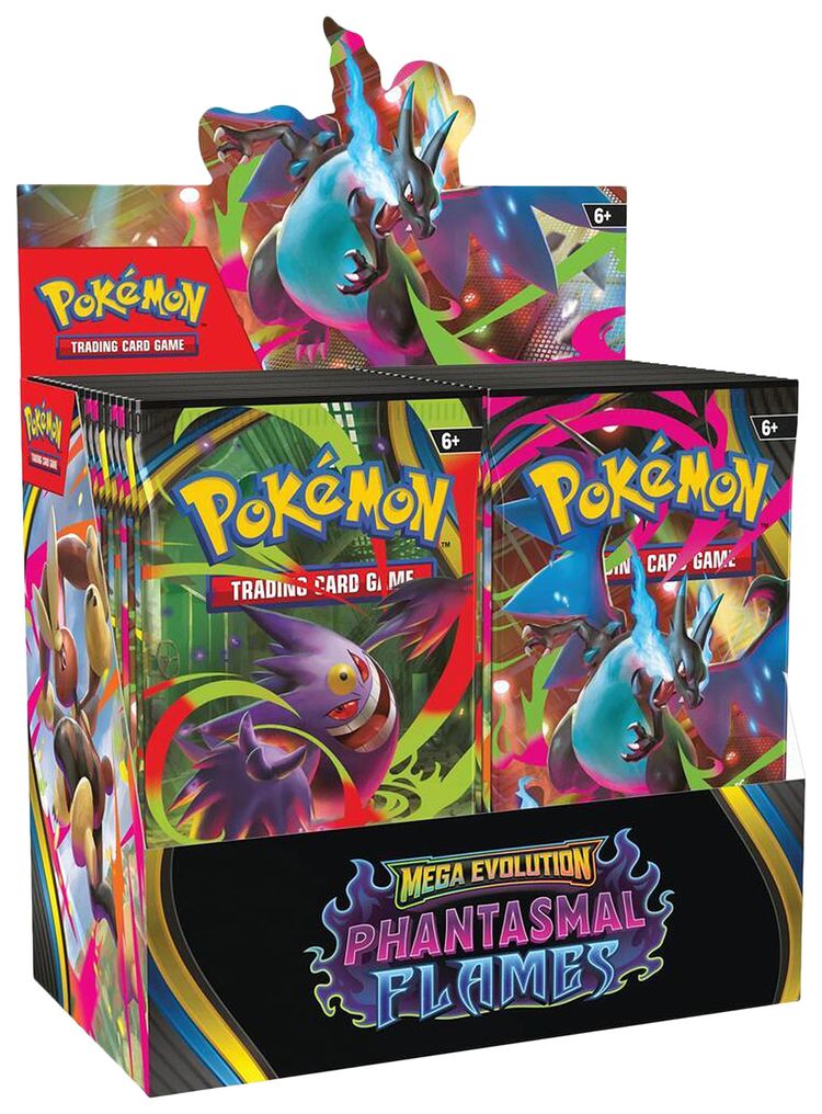 Buy Pokémon Mega Evolution: Phantasmal Flames Booster Box (36 Booster ...