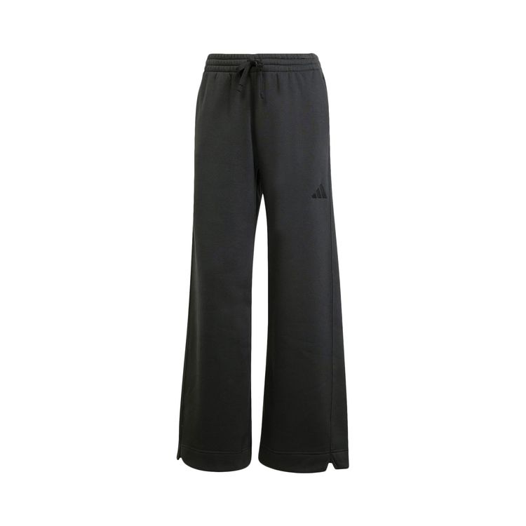 Buy Adidas ALL SZN Fleece Loose Wide-Leg Pants 'Black' - JJ1281 | GOAT
